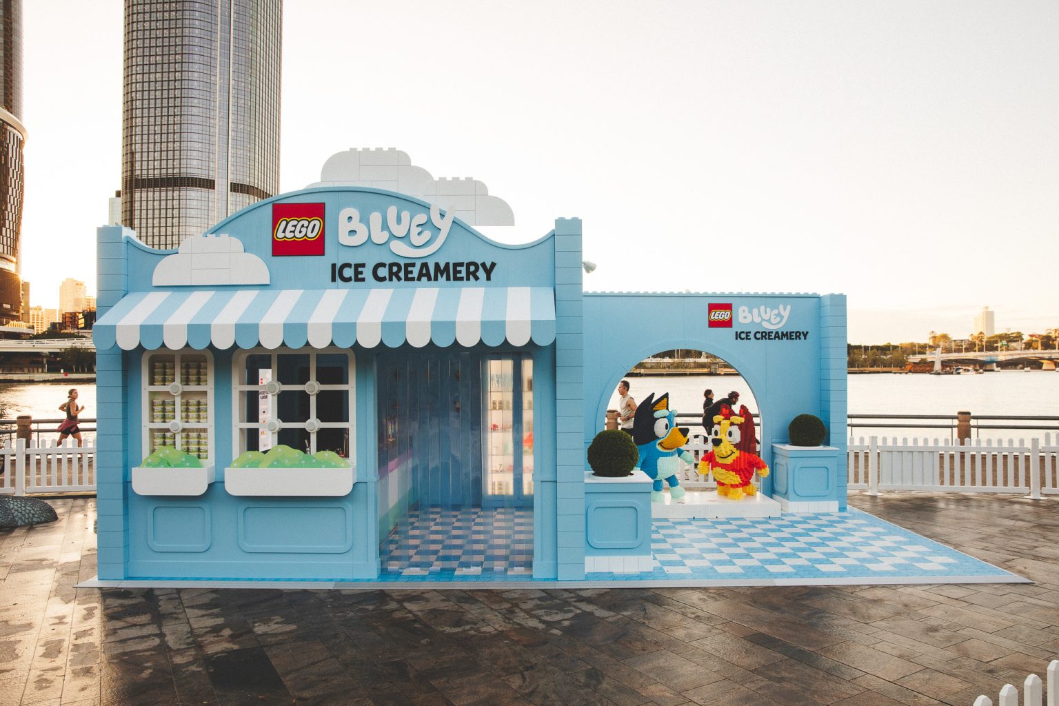 Massive LEGO Bluey builds debut at pop-up event