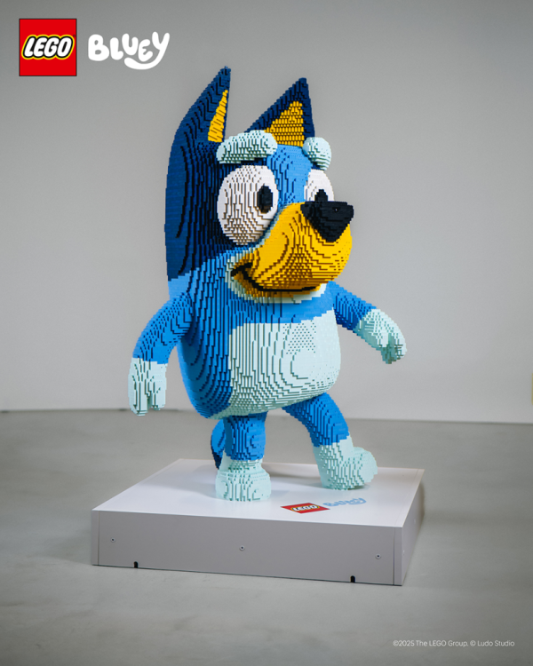 Massive LEGO Bluey builds debut at pop-up event