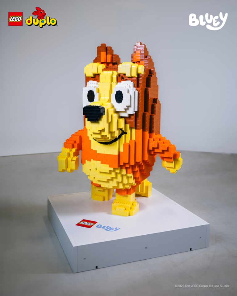 Massive LEGO Bluey builds debut at pop-up event