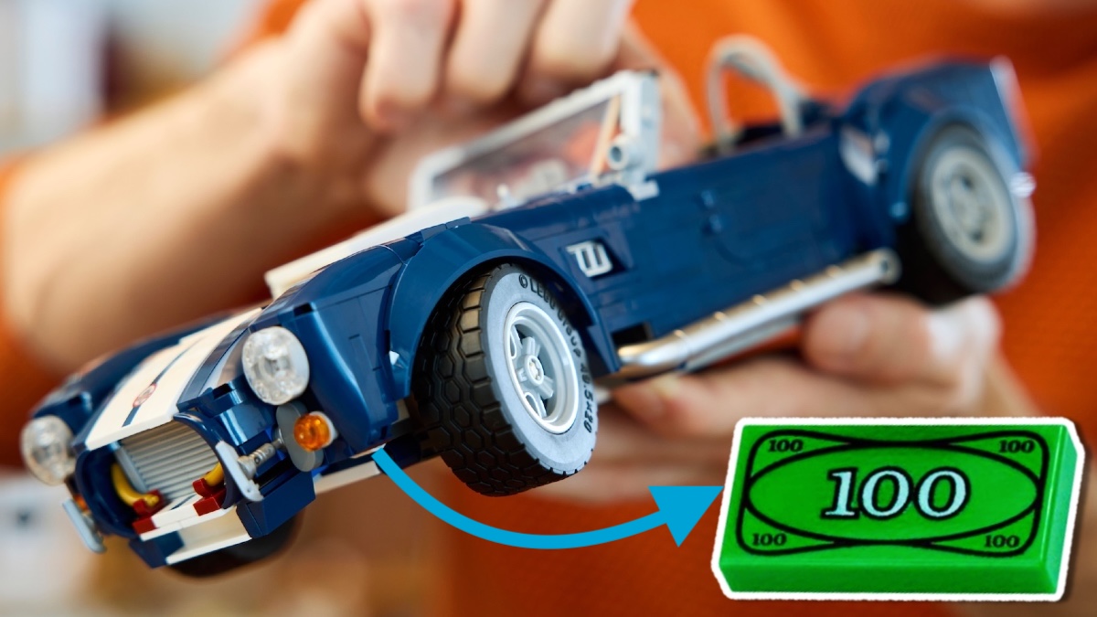 Here’s why the new LEGO Shelby Cobra includes a $100 bill