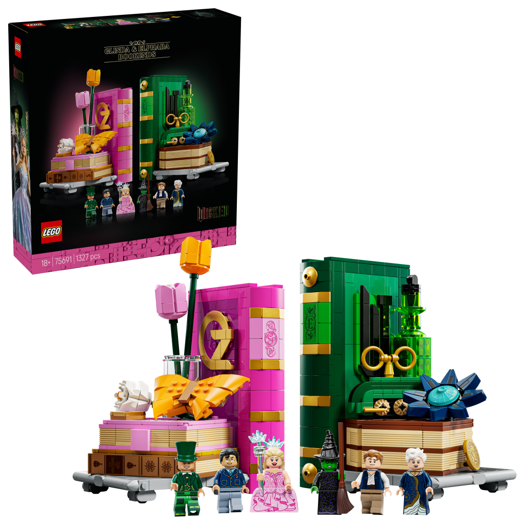 LEGO Wicked unveils 75691 Glinda & Elphaba Bookends