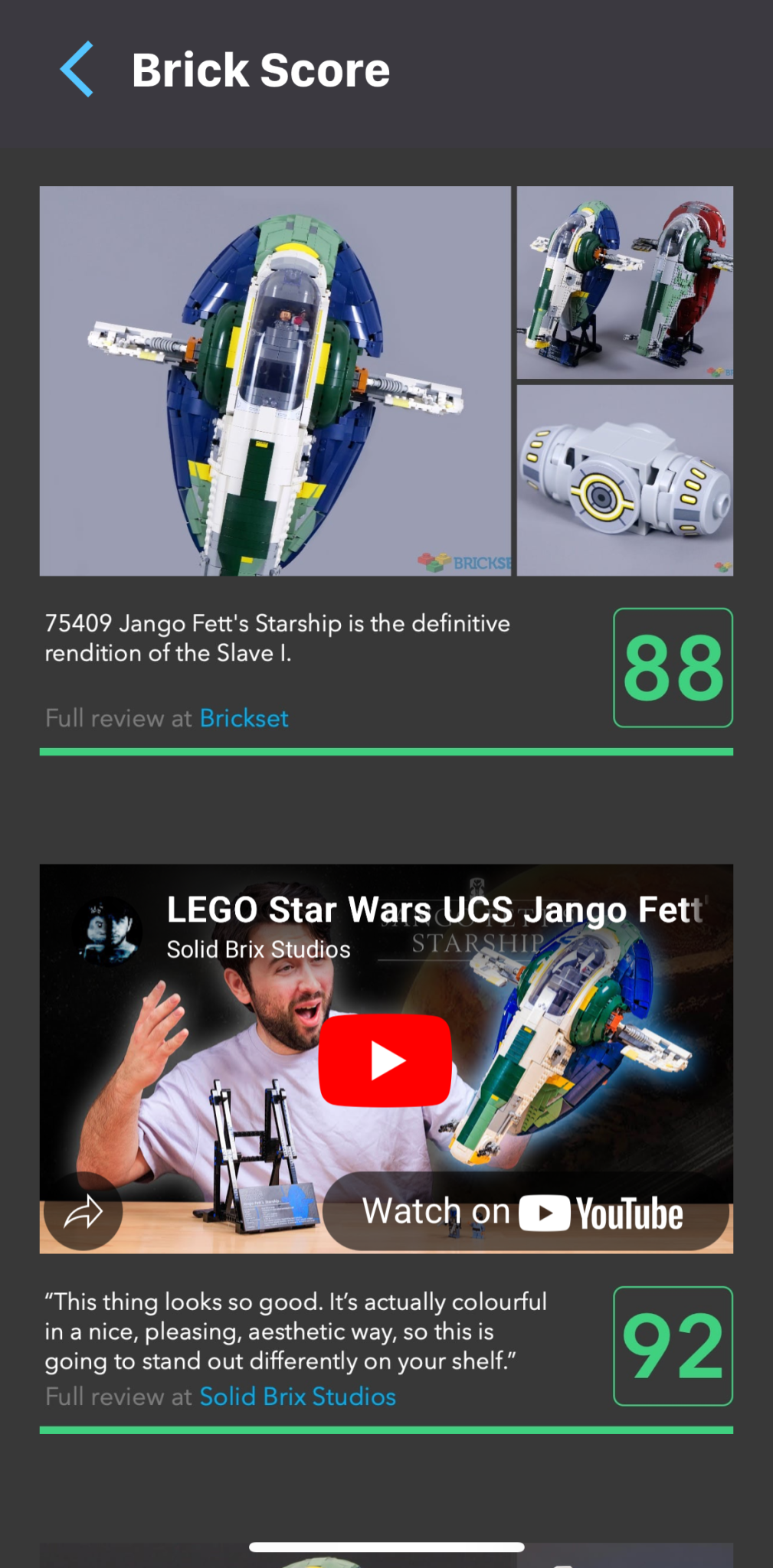 Find expert LEGO reviews all in one place with Brick Search