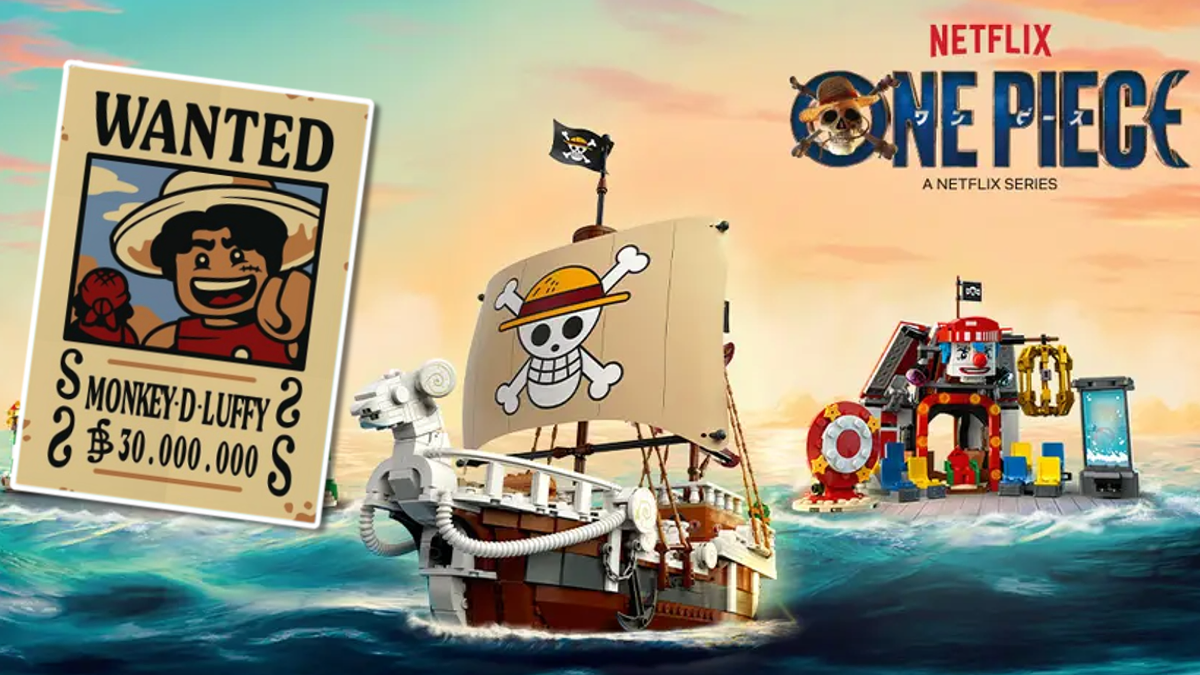 Free LEGO One Piece poster and Wanted photo at Smyths Toys