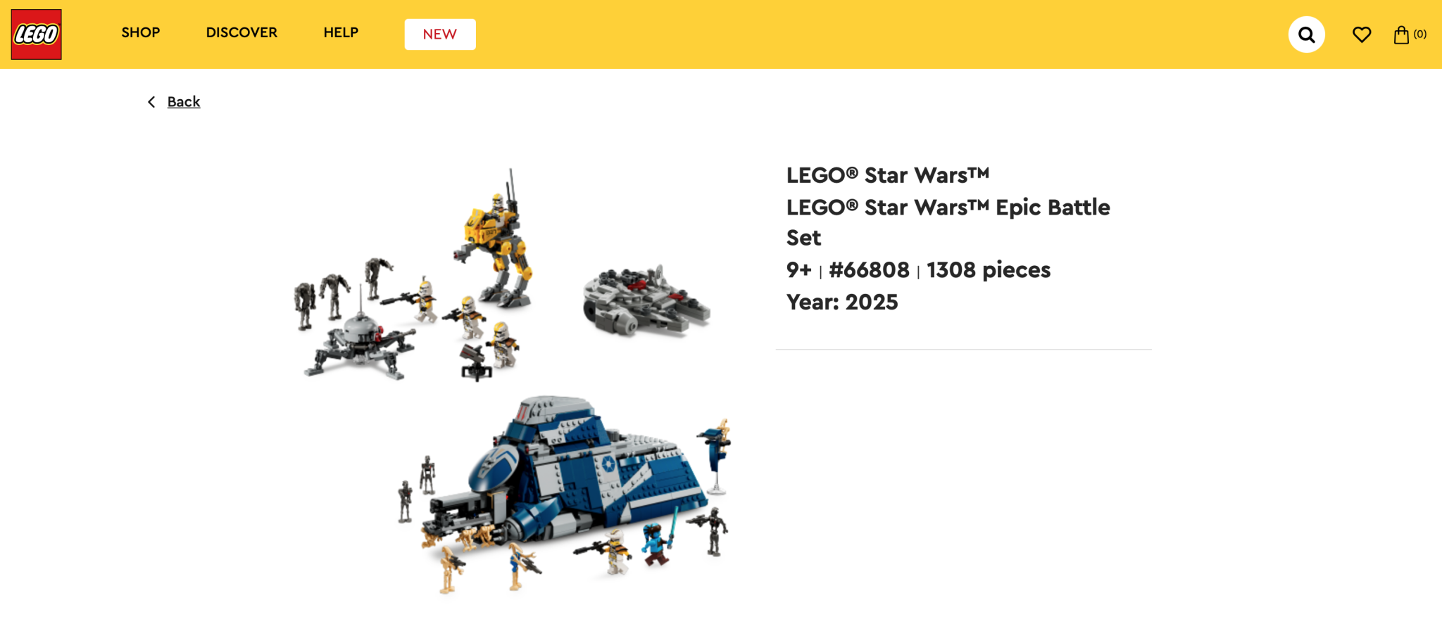First look at LEGO Star Wars 66808 Epic Battle Set