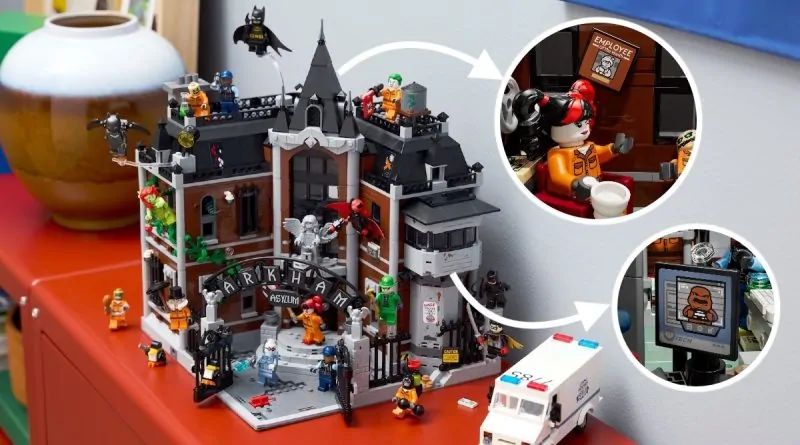A LEGO está promovendo os adesivos do Arkham Asylum como um ponto de venda