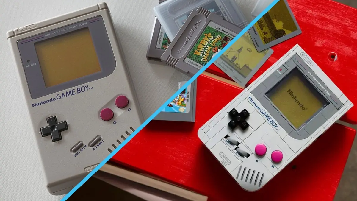 Comparing LEGO Nintendo Game Boy to the real thing