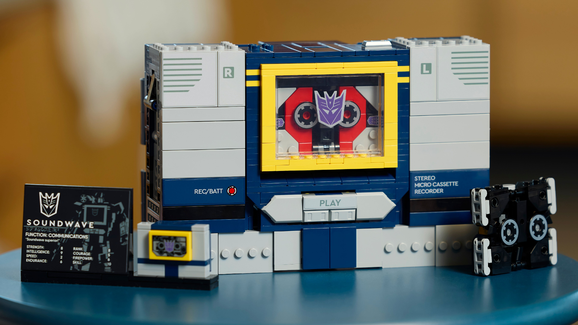 LEGO Icons Soundwave livestream reveals details and sounds