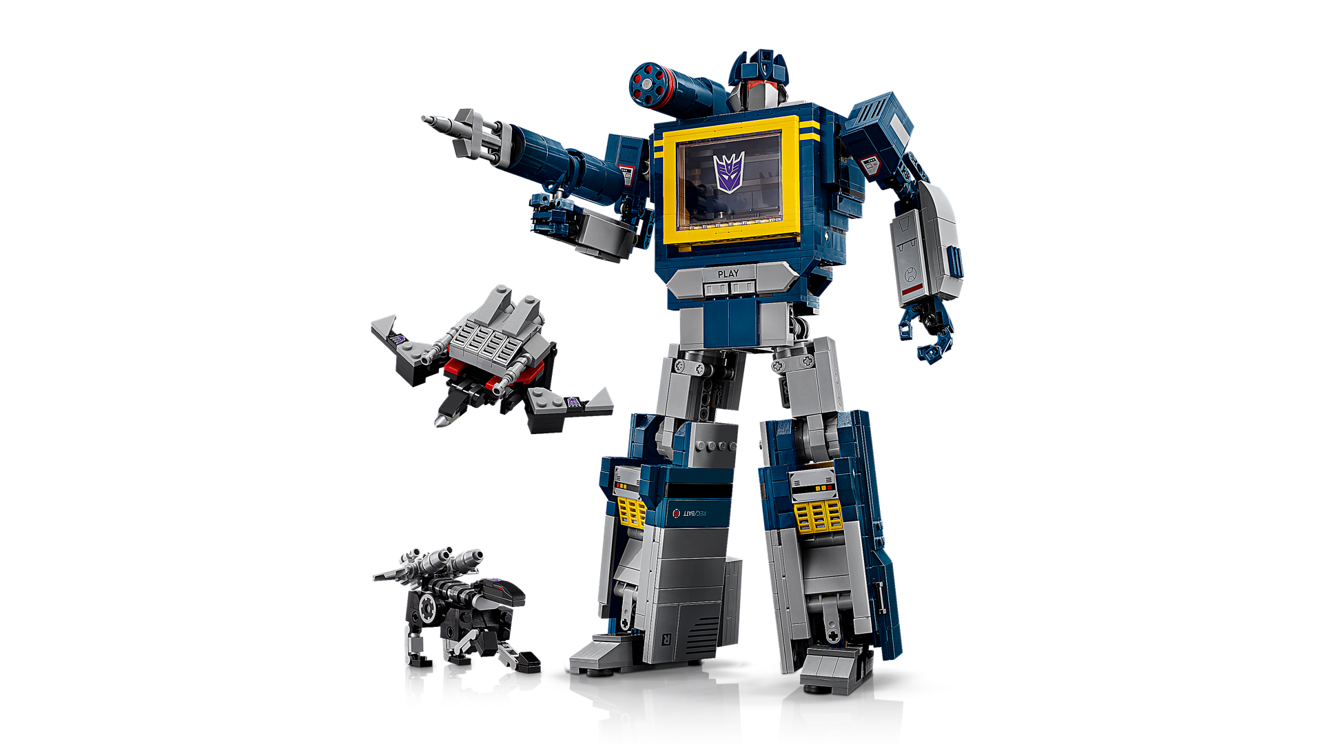 Comparing LEGO Icons Soundwave to original on-screen look