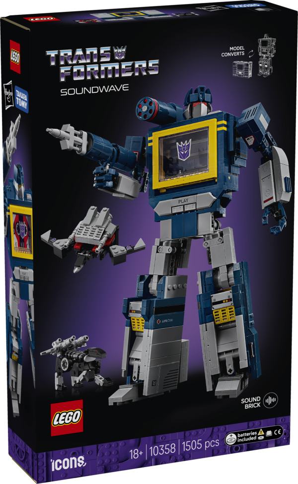 LEGO Icons 10358 Transformers: Soundwave officially unveiled