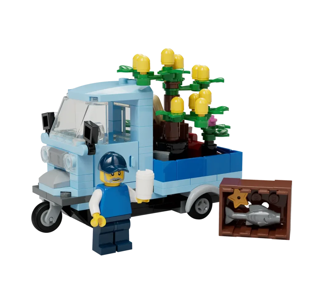 LEGO Ideas Italian Market Van GWP officially revealed