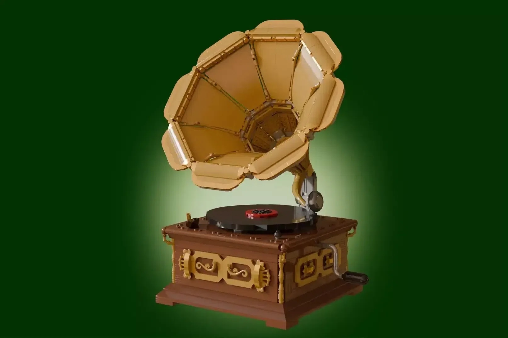 A pair of gramophones are duking it out on LEGO Ideas