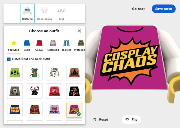 LEGO Comic-Con rewards and minifigure torsos available