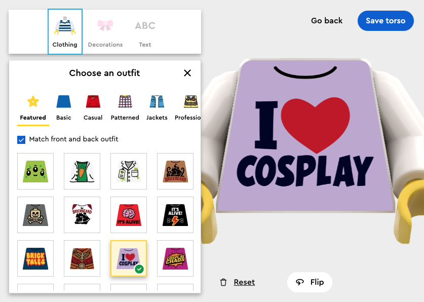 LEGO Comic-Con rewards and minifigure torsos available