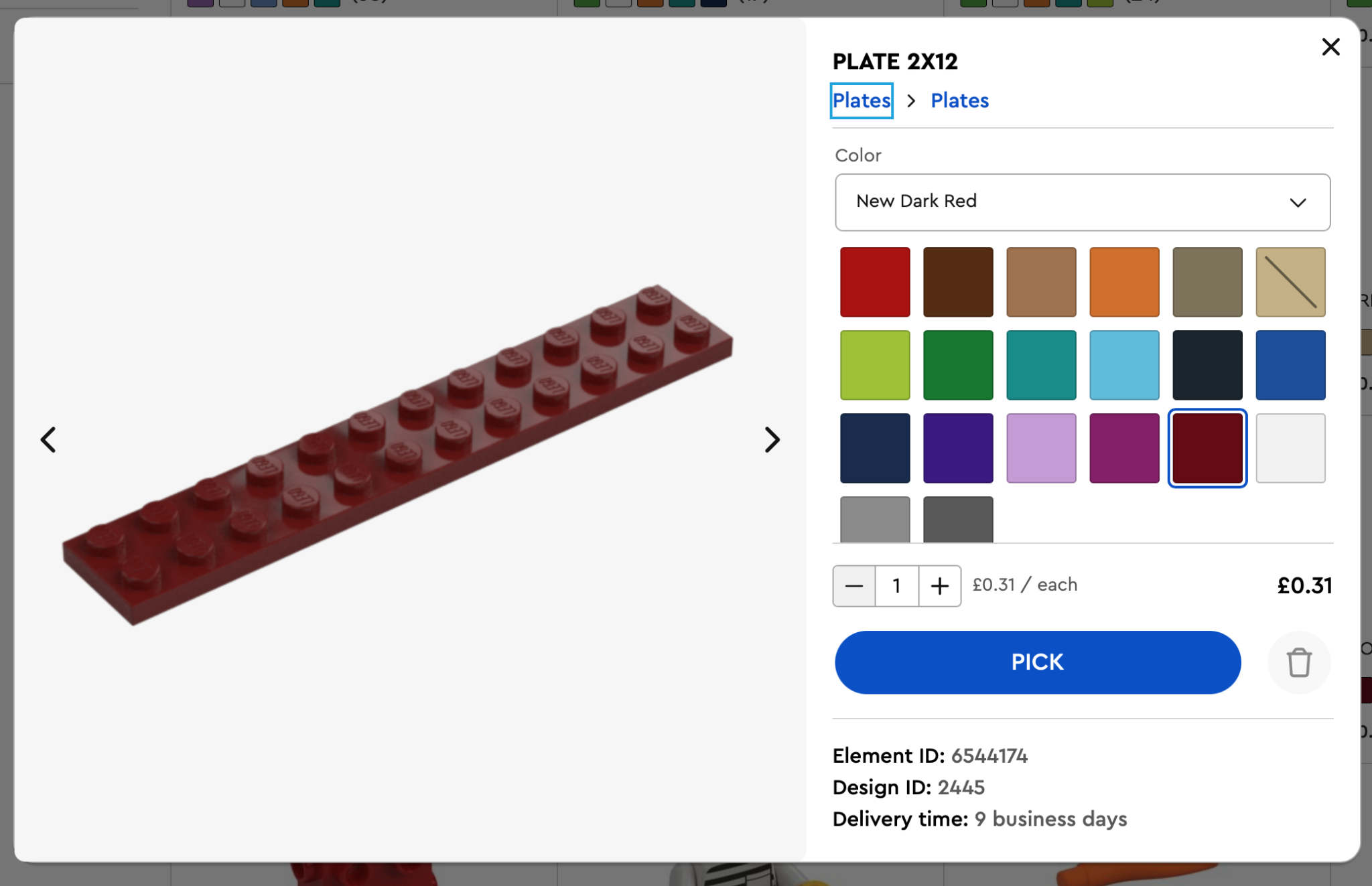 LEGO Pick a Brick update makes it easier to buy by colour