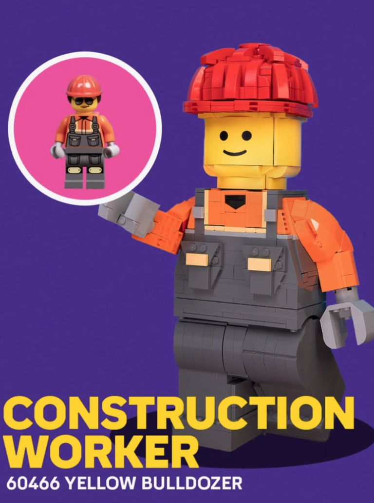 LEGO shares fresh takes on Up-Scaled Minifigure designs