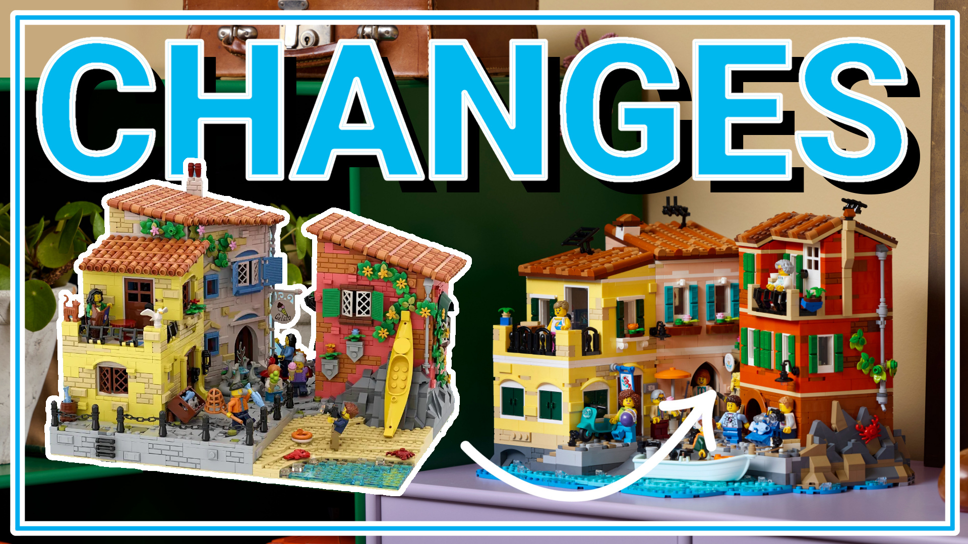 Every major change in LEGO Ideas Riviera italienne