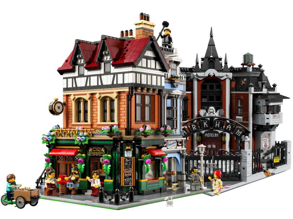What will LEGO 76300 Arkham Asylum look like on a modular street?
