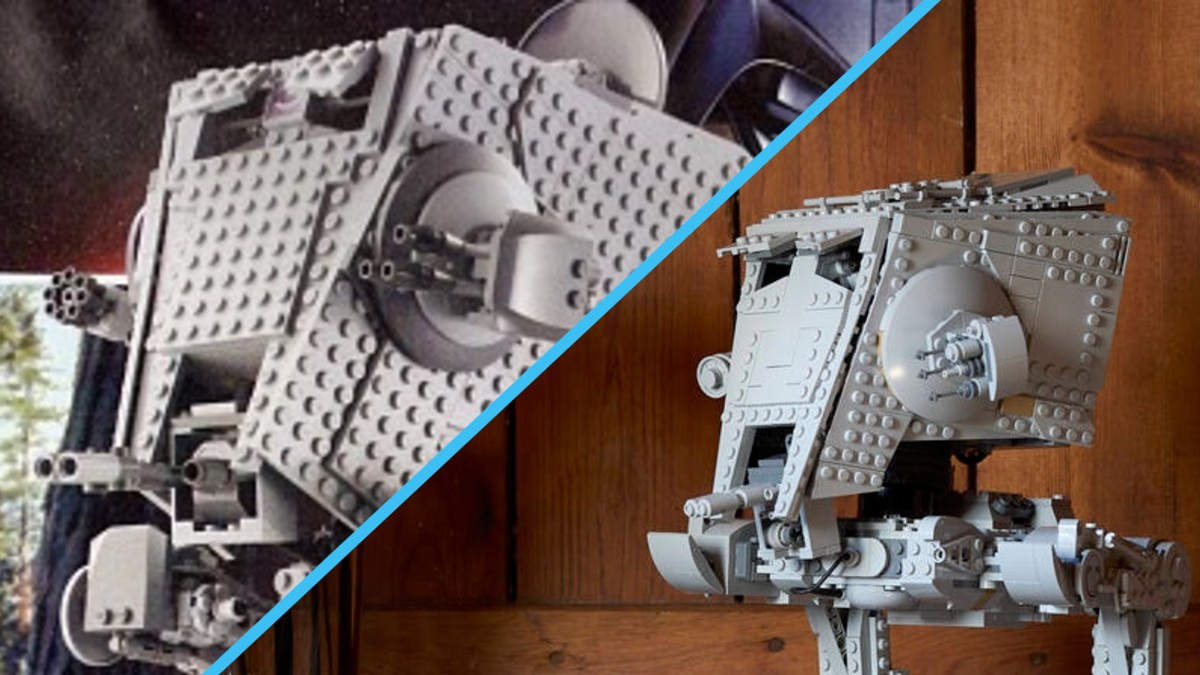 LEGO Star Wars UCS AT-STs compared: 2006 and 2025
