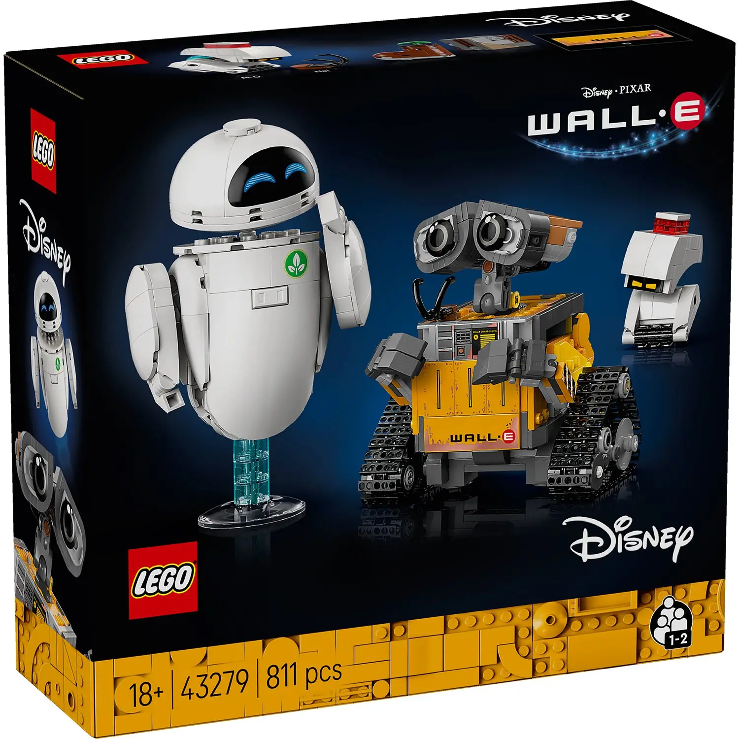 LEGO Disney 43279 WALL•E and EVE officially revealed