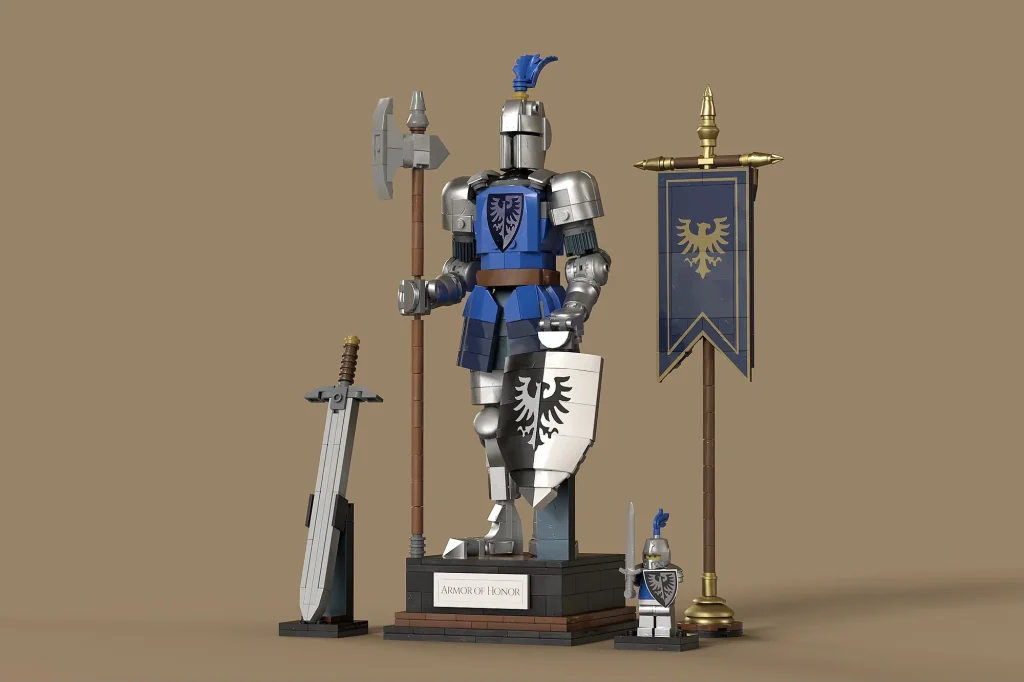 Suit up for a medieval look with LEGO Ideas Armor of Honor