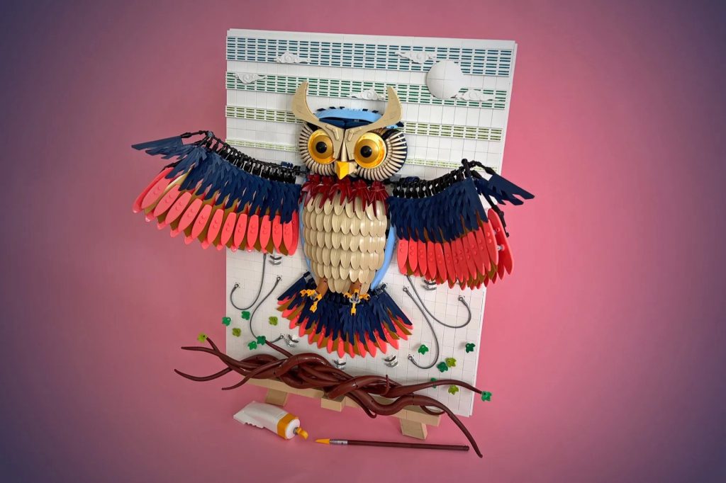 LEGO Ideas flies from vibrant painting to brick-built life