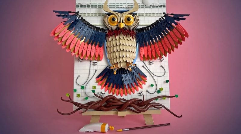 LEGO Ideas flies from vibrant painting to brick-built life