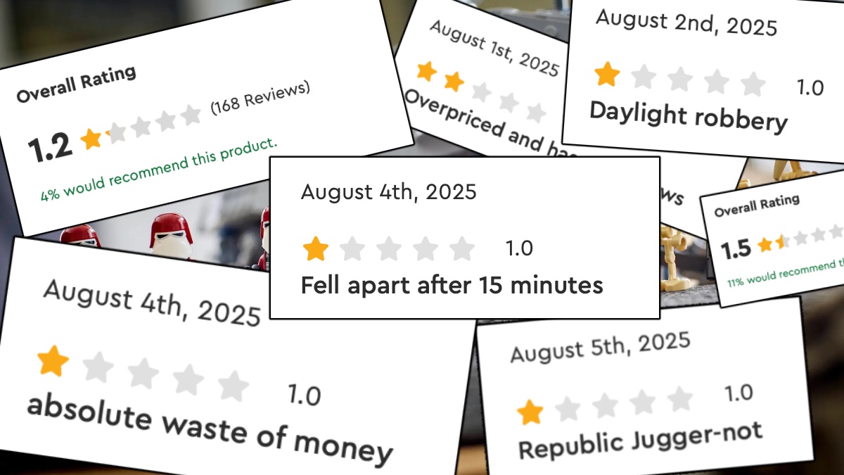 LEGO.com reviews of the summer Star Wars wave are damning - Brick Fanatics