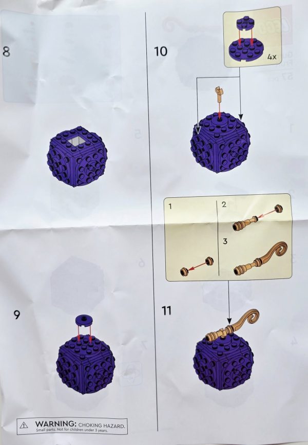 LEGO One Piece Gum Gum Fruit instructions now available