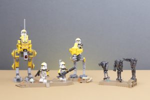 How to build a LEGO Star Wars 327th Clone AT-RT Walker