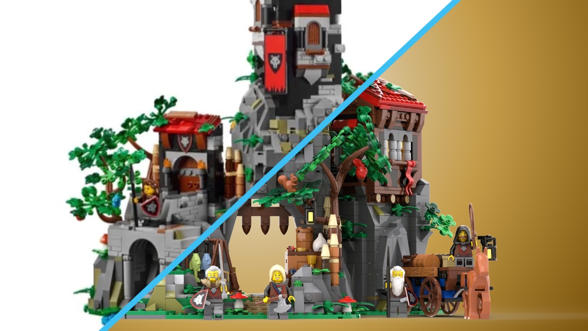 LEGO BrickLink Series 6 original and final designs compared