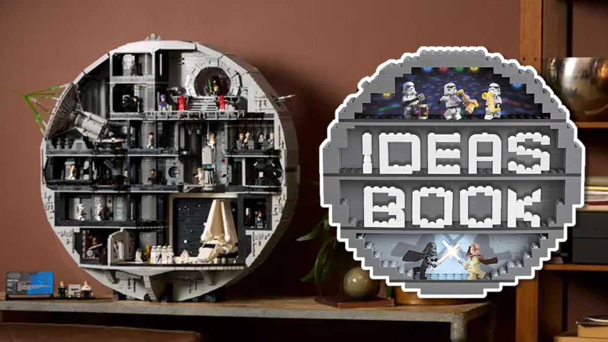 LEGO Death Star é uma combinação incrível para uma construção de livro ...