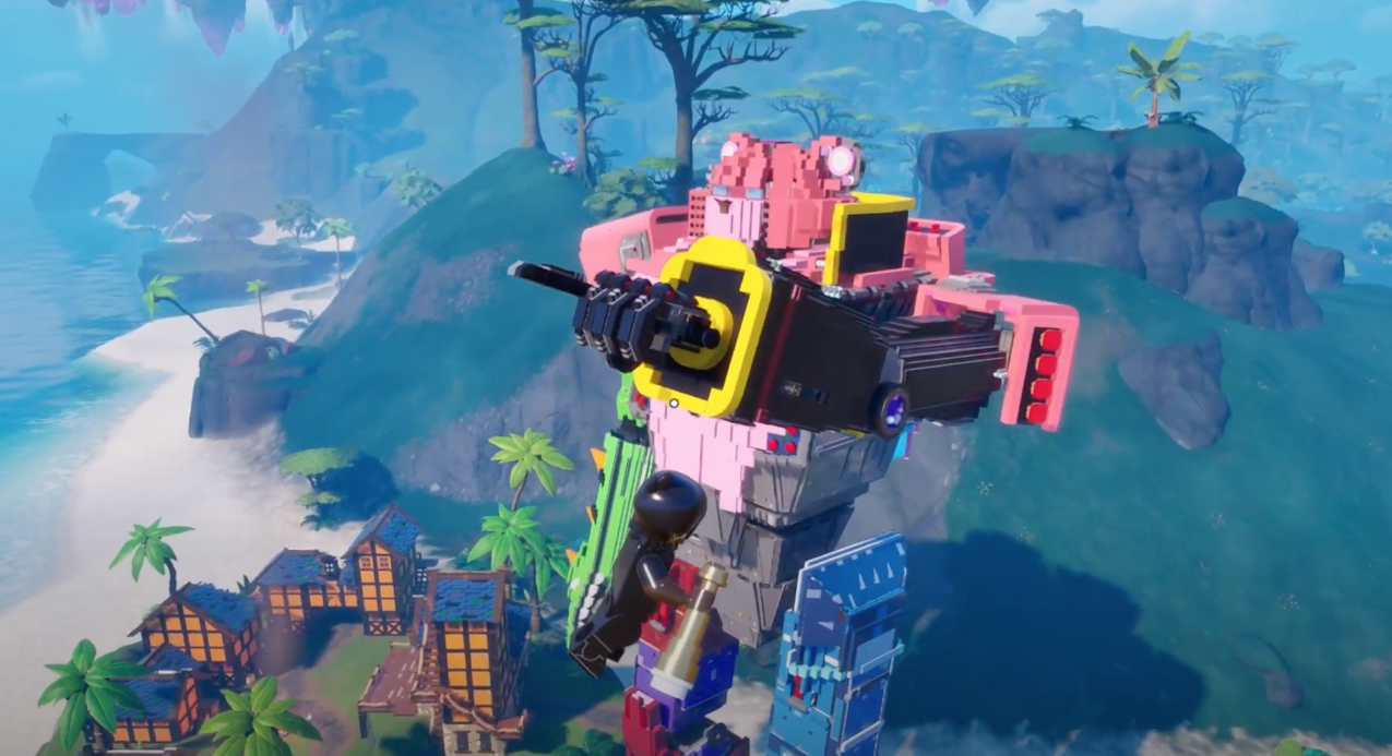 LEGO Fortnite fans recreate 77078 Mecha Team Leader in game
