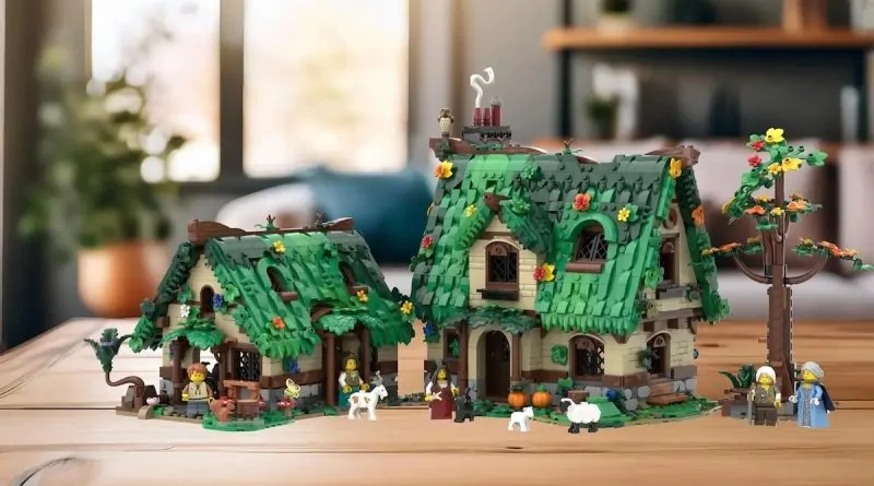 Fantasy LEGO fan designer recreates a witchy forest home