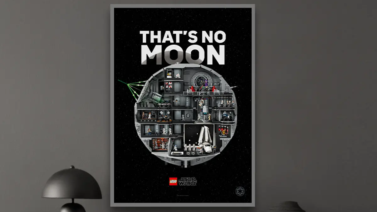 First look at LEGO Star Wars UCS Death Star supersize print
