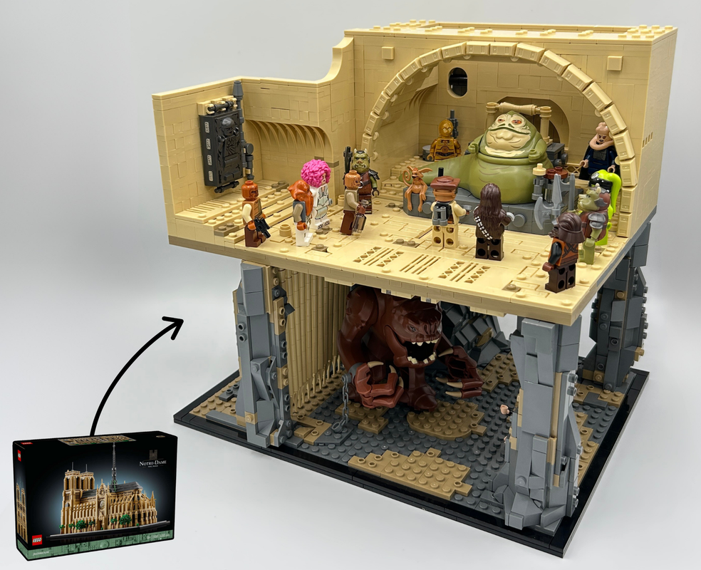 Najlepszy Pałac Jabby z klocków LEGO ukryty jest w Notre-Dame