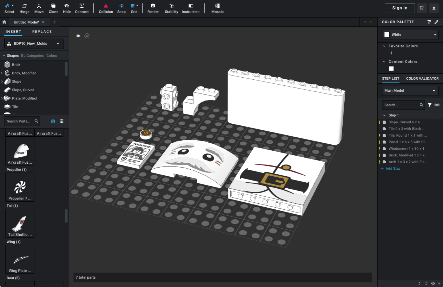LEGO BrickLink Designer Program Series 10 palette live now