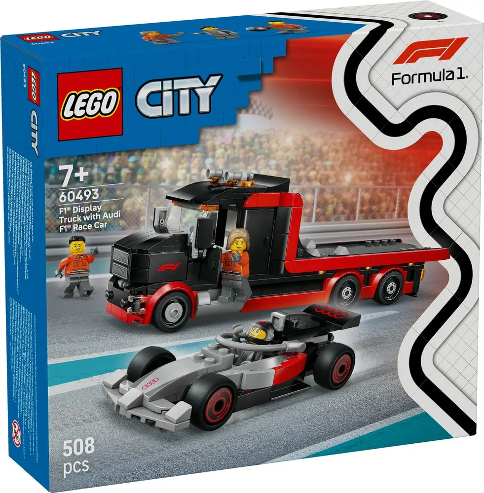 LEGO City March 2026 sets reveal first LEGO Audi F1 car