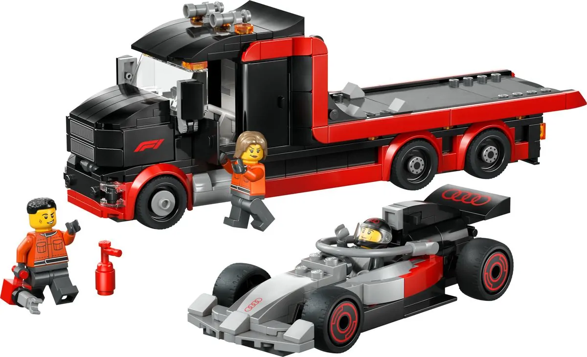 LEGO City March 2026 sets reveal first LEGO Audi F1 car