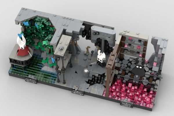Four Hollow Knight spots recreated in one LEGO Ideas project