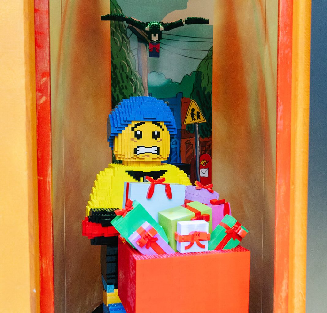 LEGO pops up at Melbourne's Myer Window in a festive display