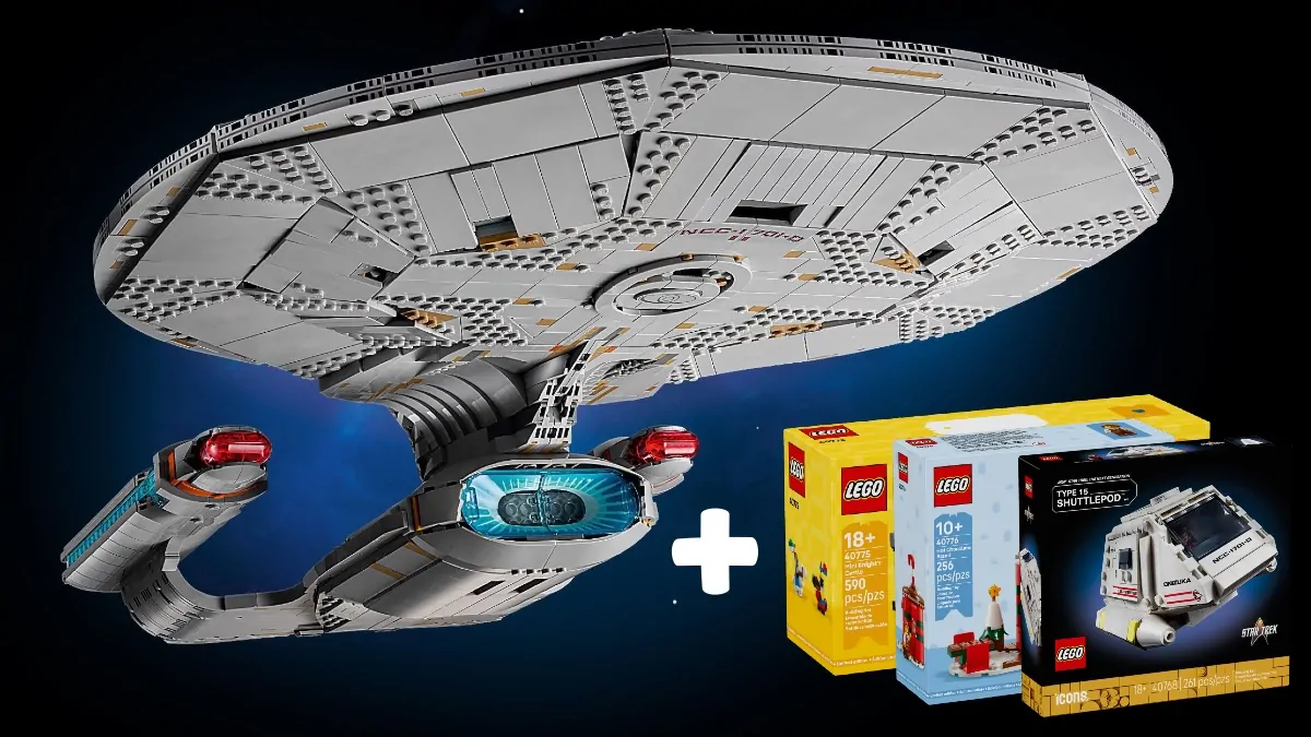 LEGO Star Trek 10356 USS Enterprise out now with three GWPs