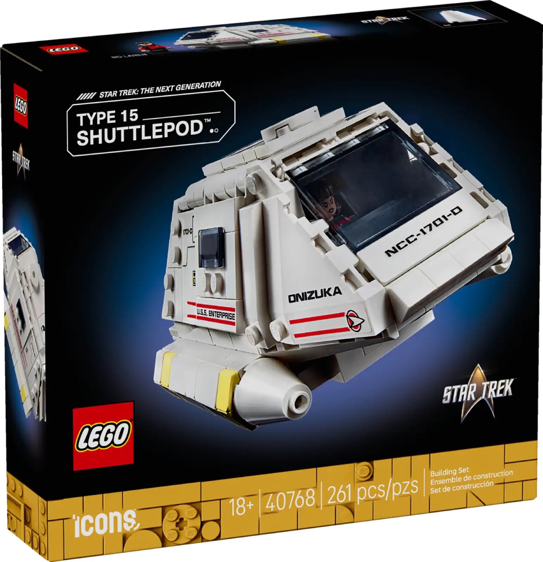 LEGO Star Trek 40768 Type-15 Shuttlepod GWP revealed