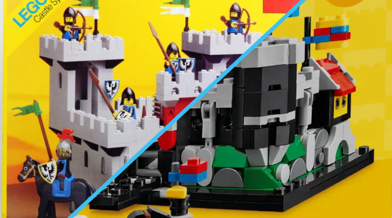 Compare LEGO Mini Knight's Castle to its classic inspiration