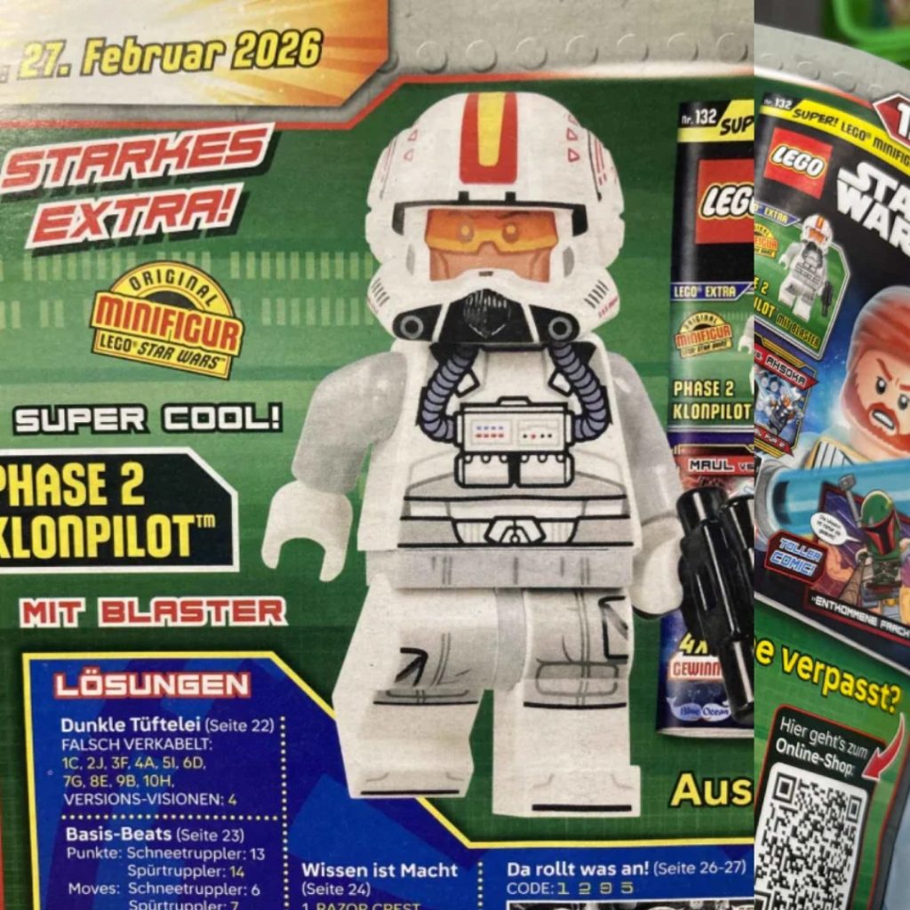 LEGO Star Wars pilot minifigure swoops to magazine soon