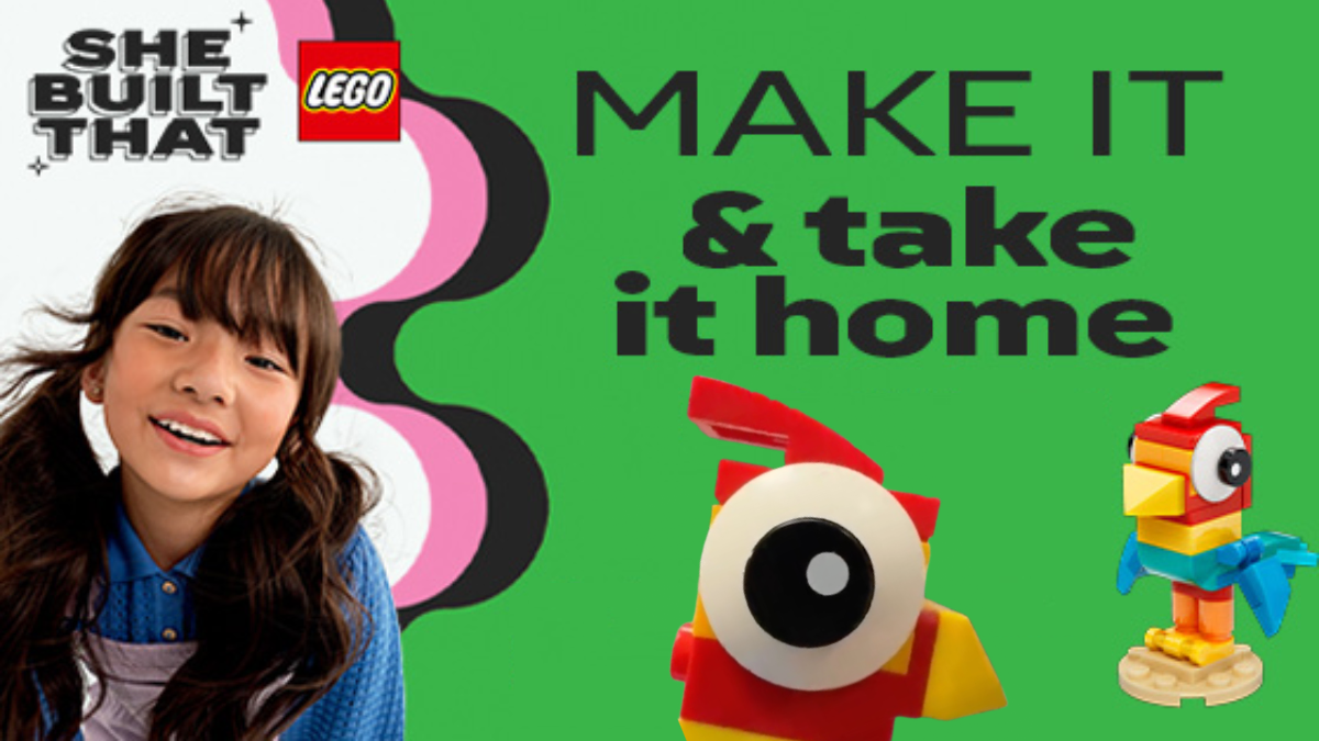 LEGO Disney Heihei make & take coming to Entertainer stores