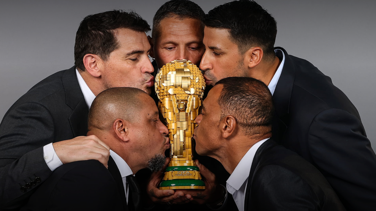 LEGO World Cup Trophy draws attention of football legends