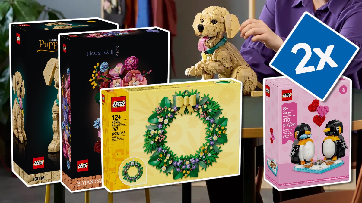 Three new LEGO sets out now, plus double points and GWP