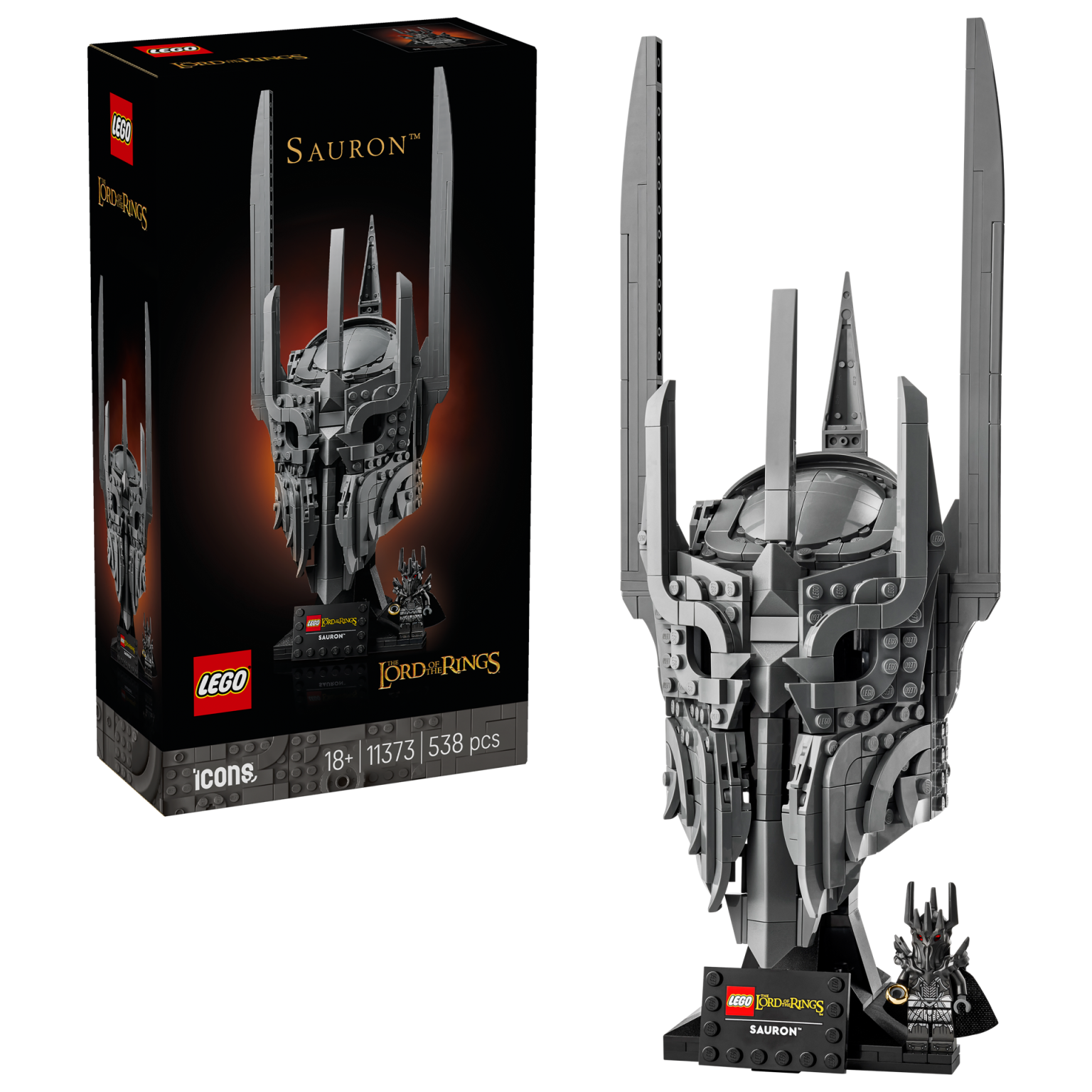 LEGO 11373 The Lord of the Rings: Sauron's Helmet revealed