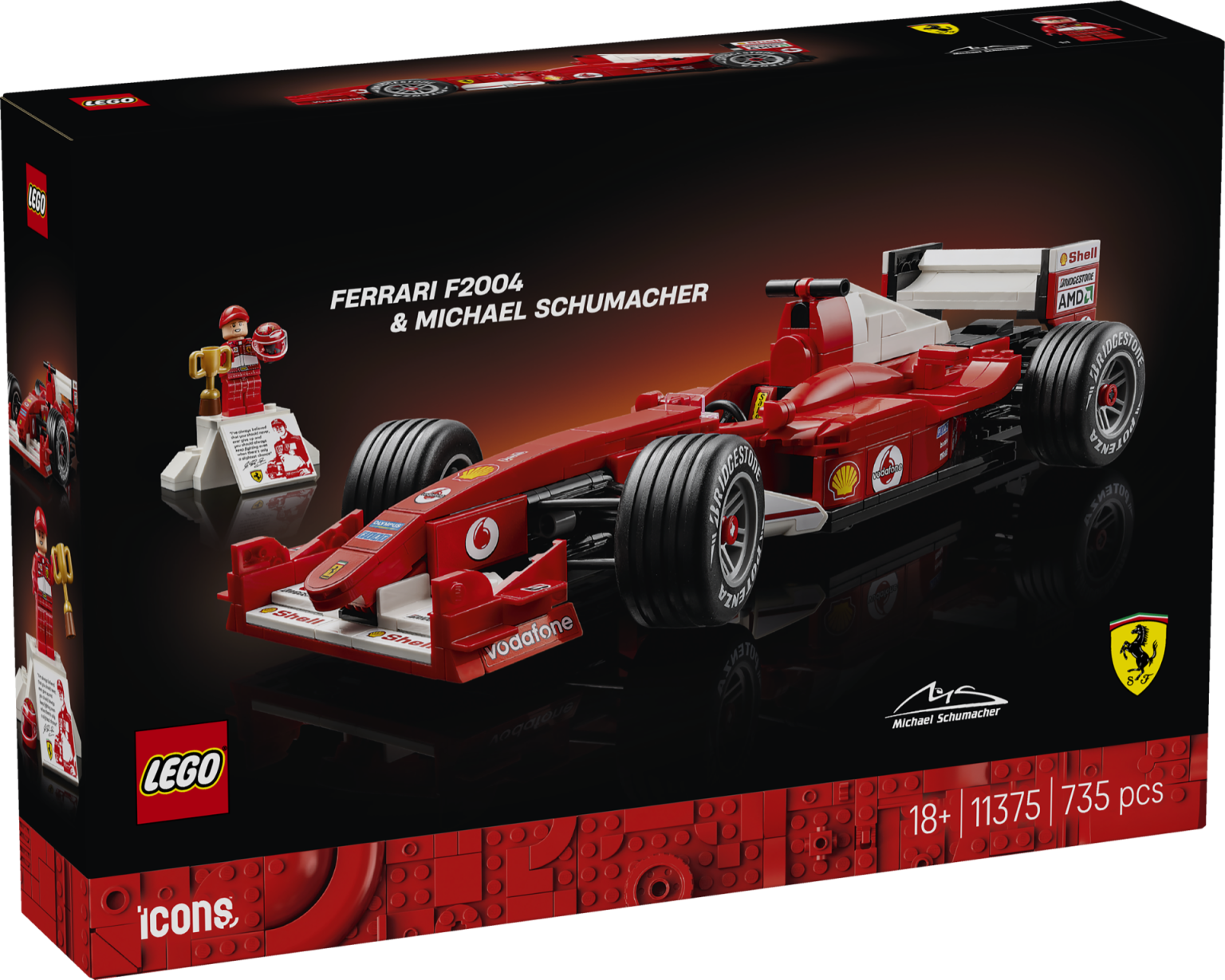 LEGO 11375 Ferrari F2004 & Michael Schumacher revealed
