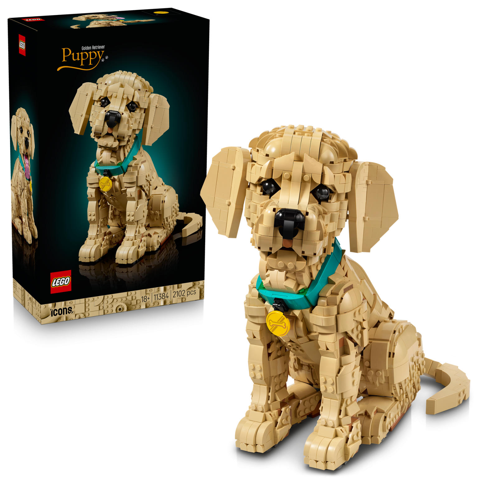 Zestaw LEGO Icons 11384 Szczeniak Golden Retriever oficjalnie ...